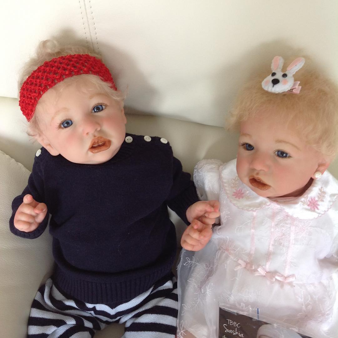 [Reborn Boy and Girl Twins] 20'' Realistic Toddler Girl and Boy Twins ...