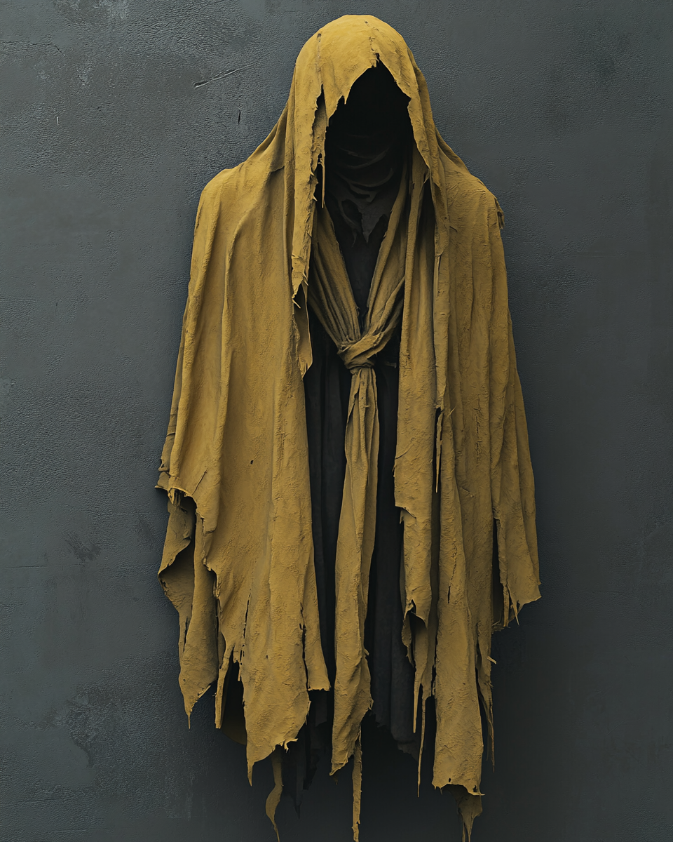 Solid color necktie long wizard cape 35db