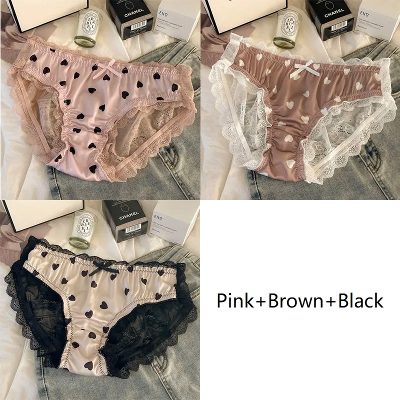 Satin Sexy Lace Plus Size Panties