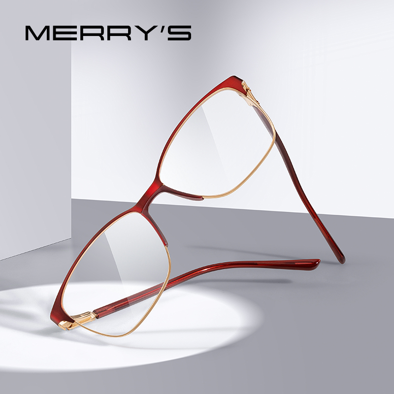 MERRYS DESIGN Women Retro Glasses Frame Ultralight Eye Myopia ...