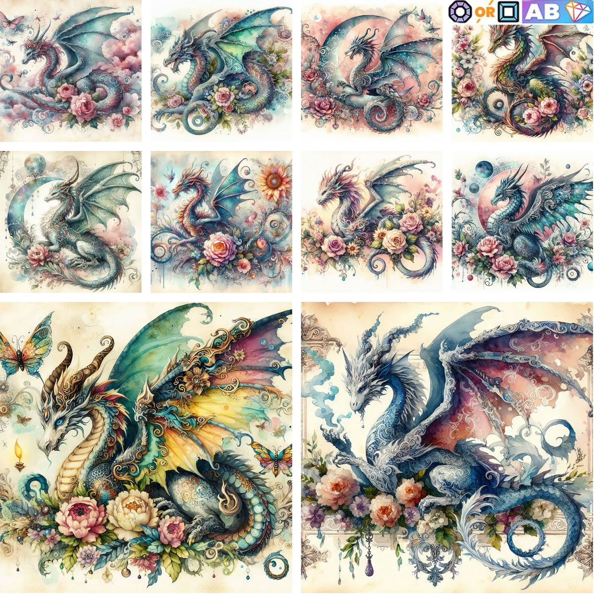 Fantasy Dragon 40*40CM Diamond Painting