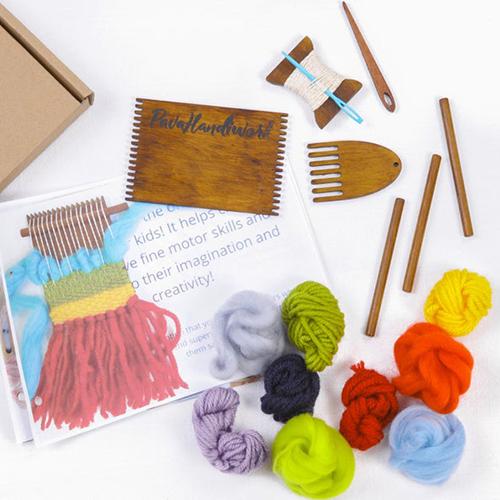 7 PCS DIY Weave Tapestry Craft Kit