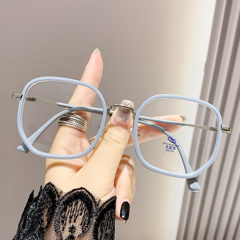 Anti Blue Light Glasses with Large Frame Internet Famous Myopia Glasses ...