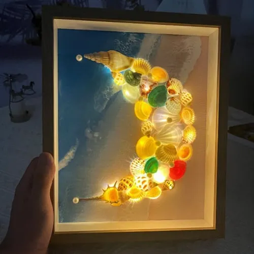 👨‍ ️‍💋‍👨DIY Shell Conch Starry Sky Lamp
