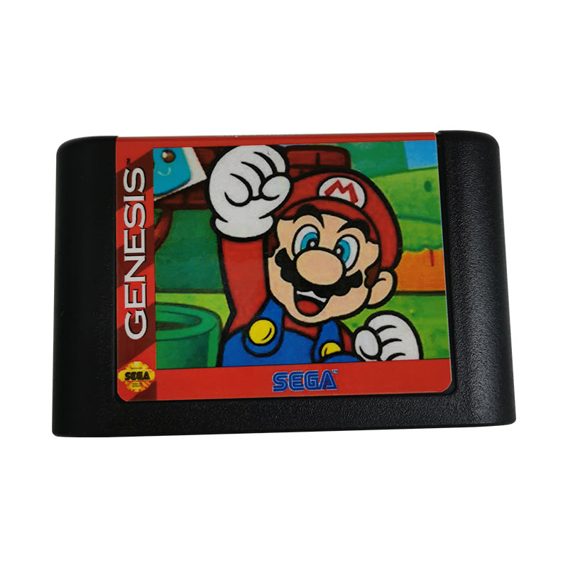 16 Bit Game Card - Super Mario Bros. 2 For SEGA Genesis & Mega Drive ...