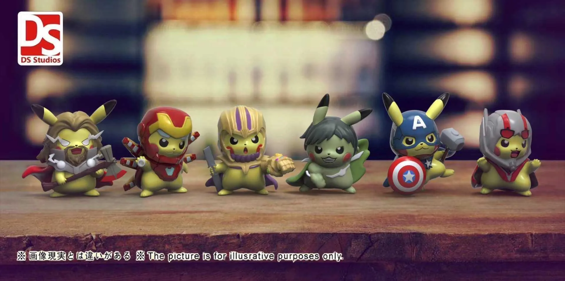 Marvel Cosplay Pikachu Set - Pokemon Resin Statue - DS Studios