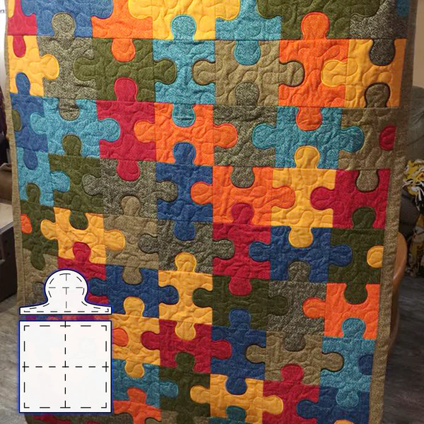 Jigsaw Puzzle Quilt Template Set - With Instructions