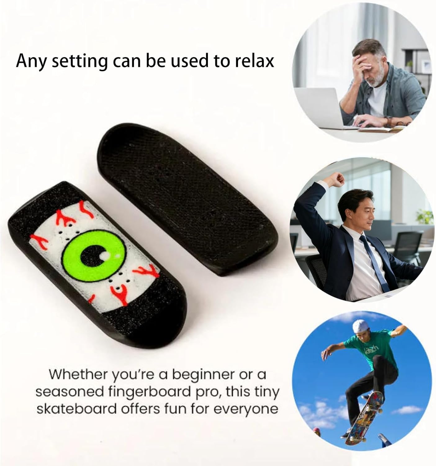Sakerplus® Magnetic Fingerboard Fidget Slider Toy