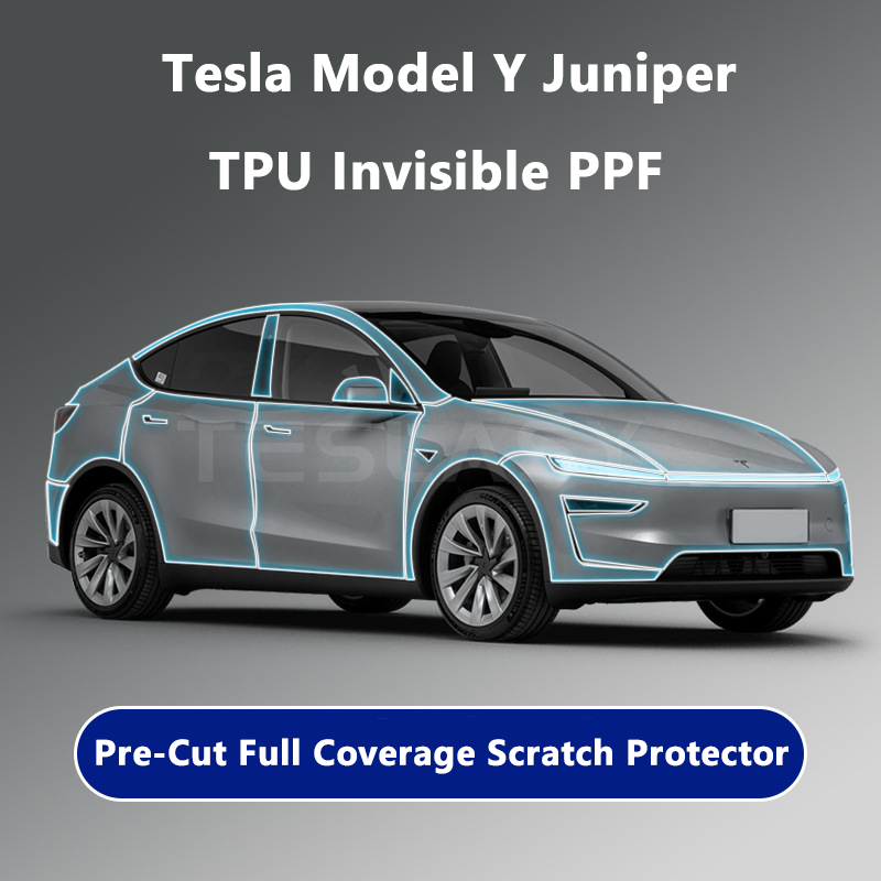 Tesla Model Y Juniper 2025+ PPF TPU Invisible Paint Protective Film Pre ...