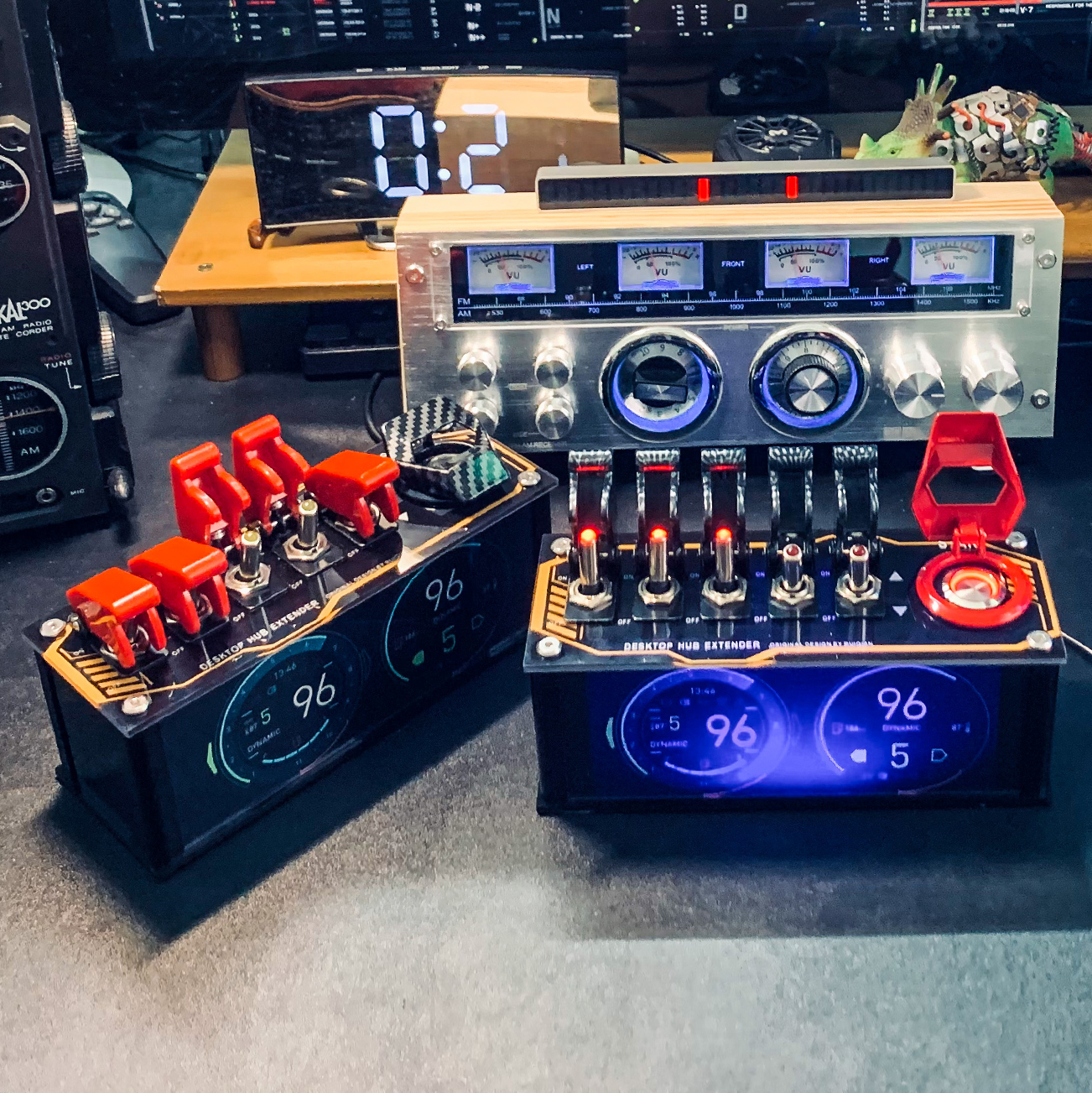 Cool USB Charging Hub, With Airplane Switches And App-controlled RGB ...