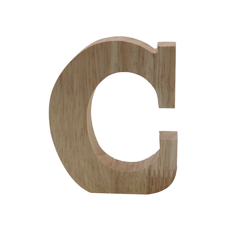 RUNBAZEF Decor Color Wooden Letter 26 Wood English Alphabet Letters ...