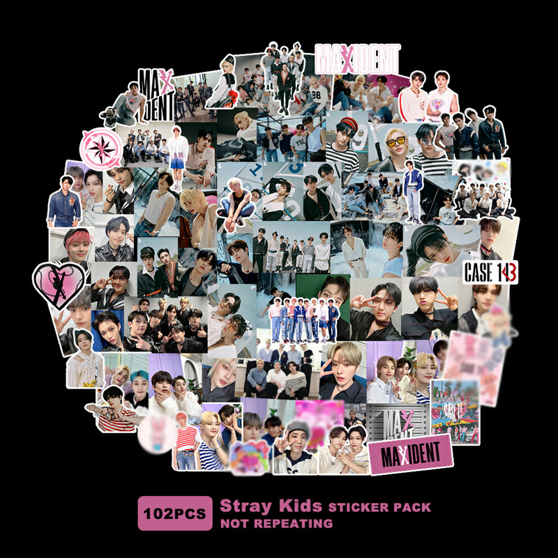 Stray Kids 102 Sheets MAXIDENT Sticker