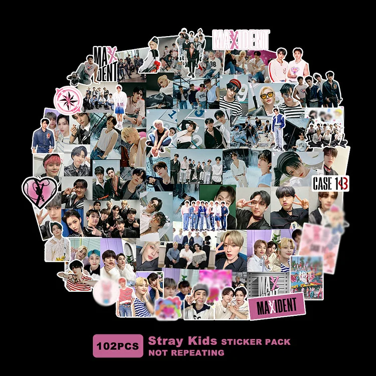 Stray Kids 102 Sheets MAXIDENT Sticker