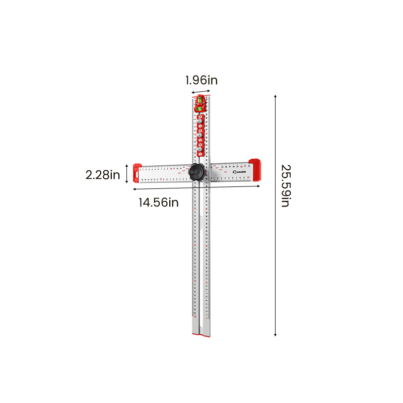 4 in 1 Drilling Positioning Ruler