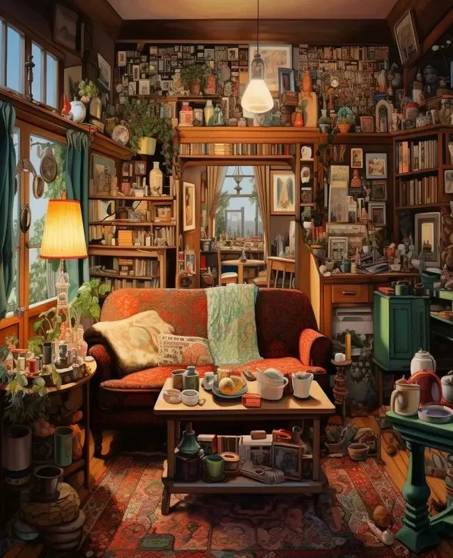 Secret Study Room (velvet cloth) AB drill full round/square diamond ...