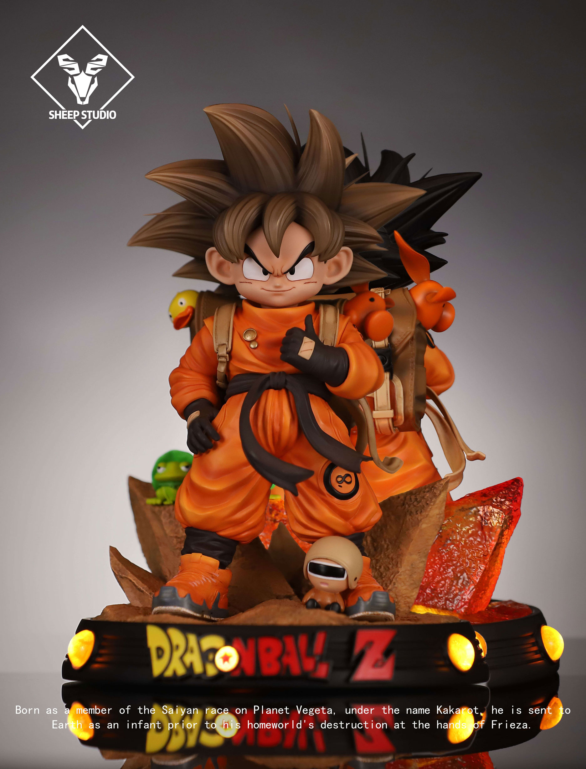 Chibi Ver. Son Goku with LED - Dragon Ball Resin Statue - Sheep Studio ...