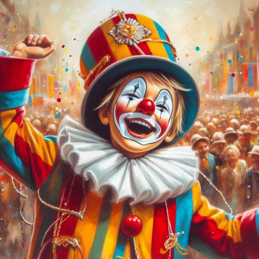 Clown (velvet cloth) AB drill full round/square diamond painting