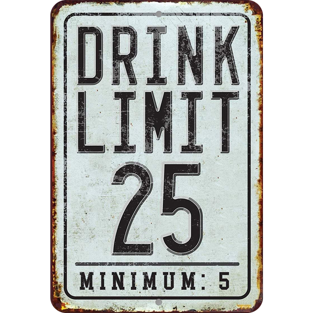 Drinking Limits - Metal Tin Signs(8*12Inch/12*16Inch)
