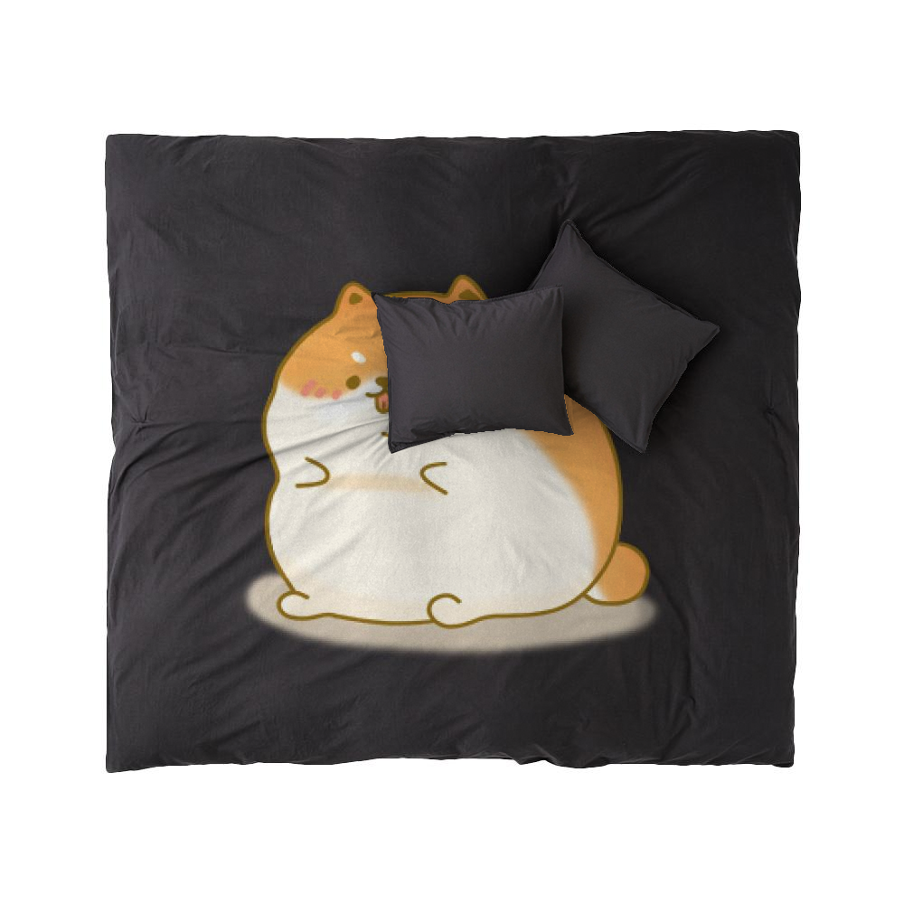 Soft Toast Bread, Shiba Inu Duvet Cover Set