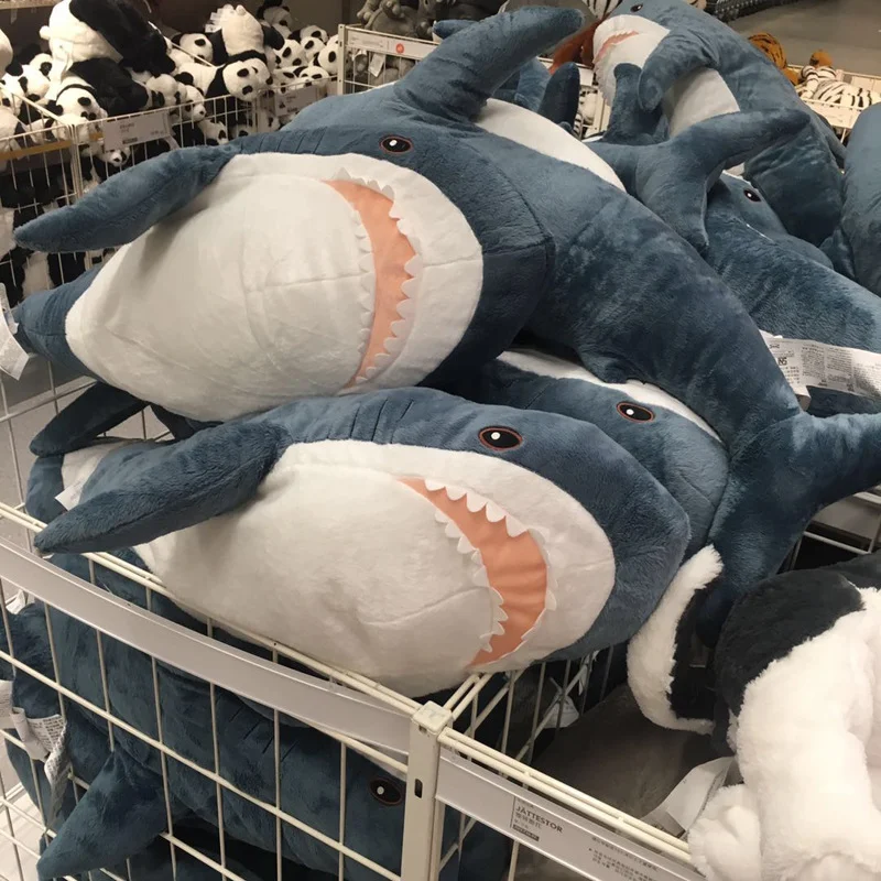 Shark pillow plush toy shark doll doll simulation sleeping doll sofa ...