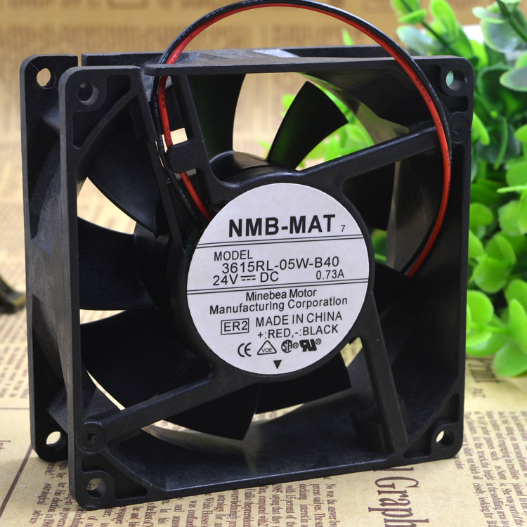 НМБ-МАТ 3615RL-05W-B40 9038 9CM 24V 0.73A Водонепроницаемый инверторный ...