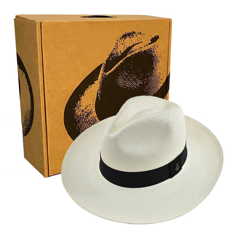 Original Panama Hat - Custom Band Color - Wide Brim Summer Fedora ...