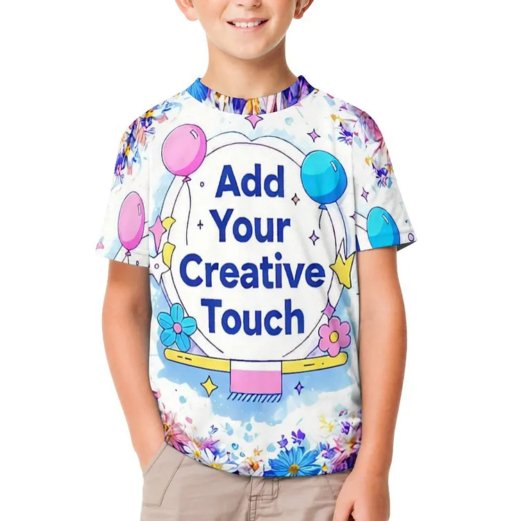 Personalized Children's T-Shirt - Custom Design, Photo Collage Options