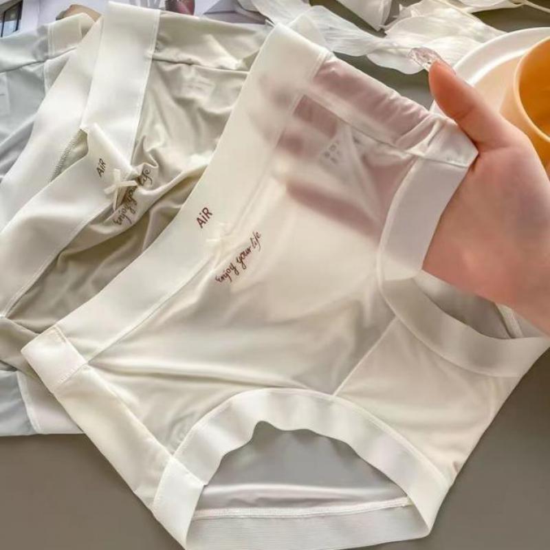 Billionm Silk Women's Panties Breathable Female Lingerie Seamless ...