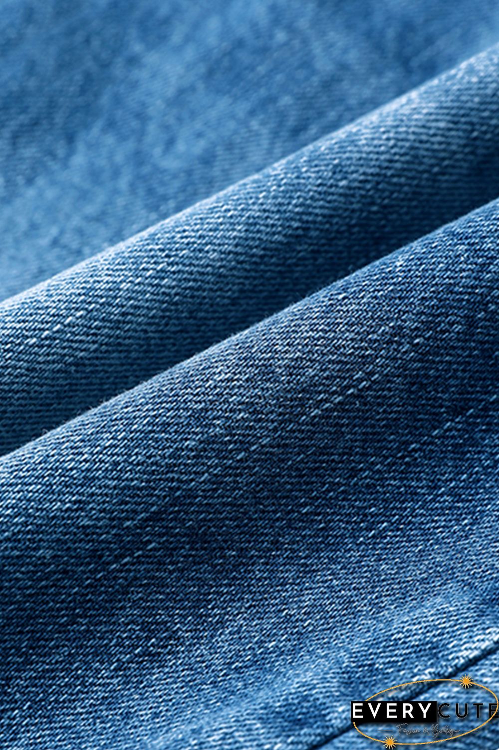 Ripped Raw Hem Zip Fly Mid Rise Straight Leg Jeans