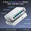 SODOLA 6 Port 2.5G Web Managed Switch,1 10G SFP Slot&5 x 2.5G Base-T ...