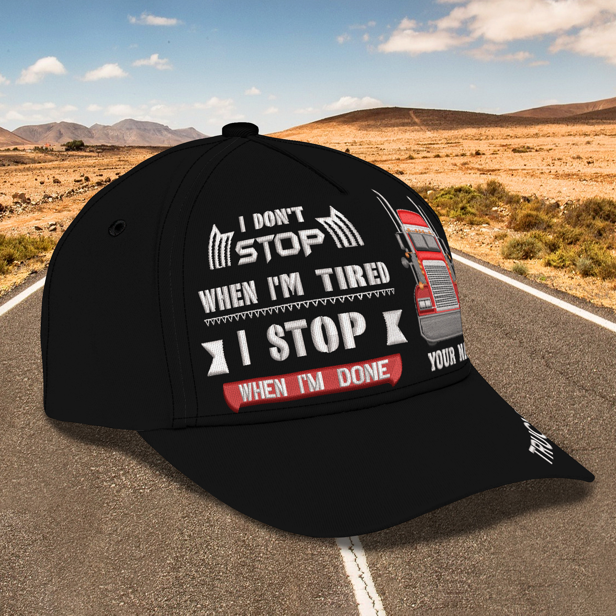Customized Embroidery Cap - I'm A Trucker