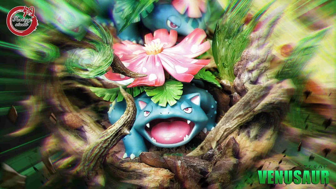 GX Evolution Series Venusaur Family with LED - Pokemon Resin Statue ...