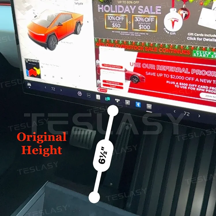 Tesla Cybertruck Center Console Dashboard Touch Screen Swivel Mount kit ...