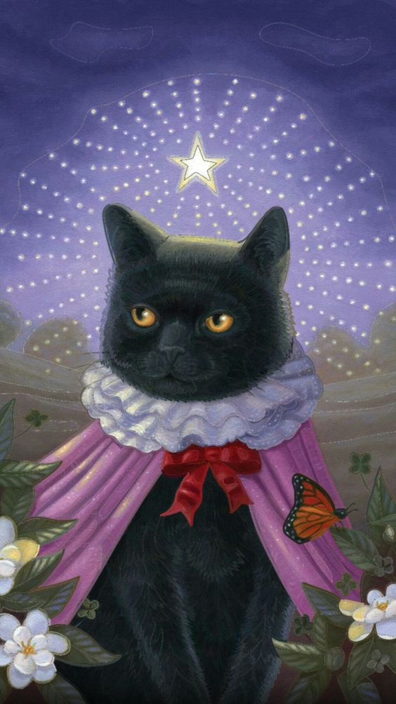 AB Diamond Painting - Full Round - Black Cat Princess (40*70cm)