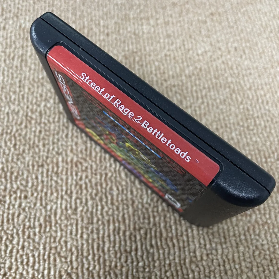 16 Bit Game Card - Streets of Rage 2 Battletoads Edition For SEGA ...