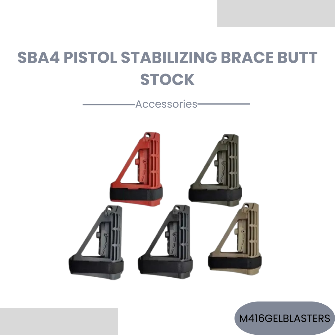 SBA4 Pistol Stabilizing Brace | 5-Position Adjustable Stock for Gel ...