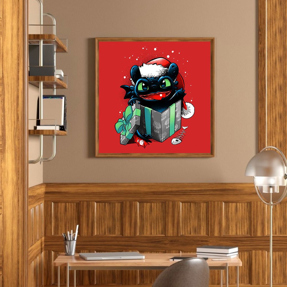 Christmas Cartoon Toothless full round/square drill diamond painting