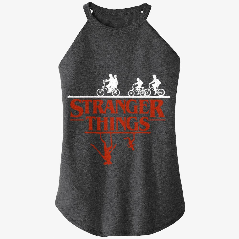 Chased By Demogorgon At The Upside Down, Stranger Things Rocker Tank Top
