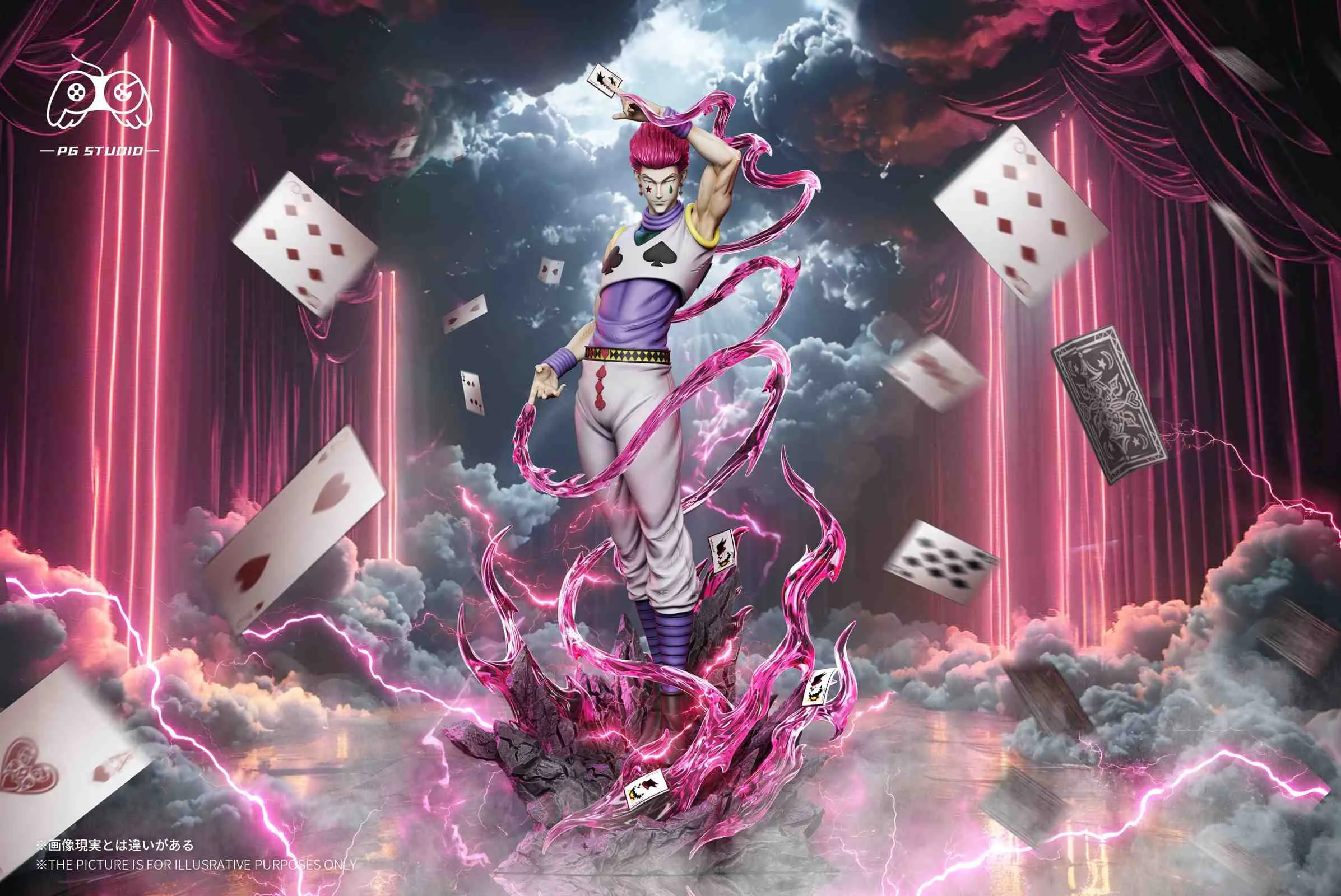 1/6 Scale Hisoka Morrow with LED - HUNTER X HUNTER Resin Statue - PG Studio