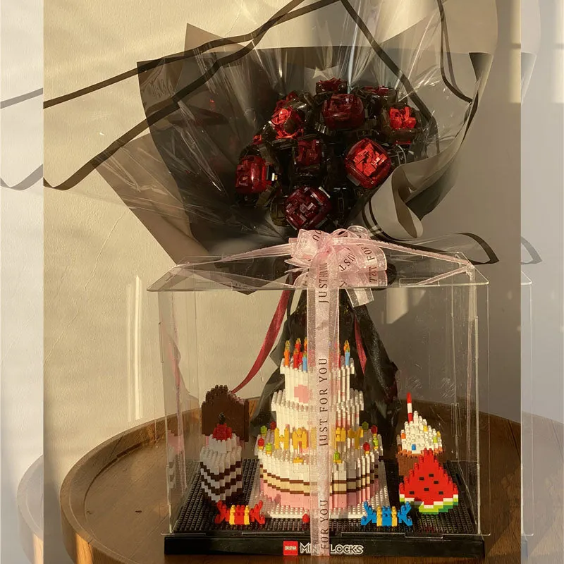 Building Block Birthday Cake - Heartzcore