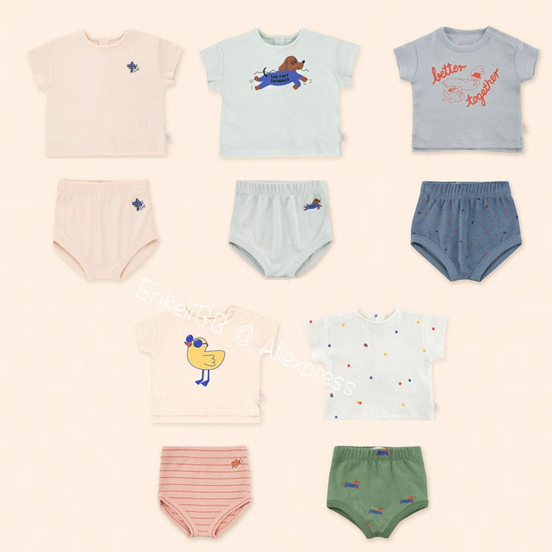 EnkeliBB TC Kids Summer Clothes Sets Super Cute Baby Boy and Girl T ...