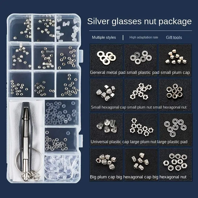 Kit Glasses Sunglasses Repair Tool Kit Screws Sets Eyeglasses Repairing ...