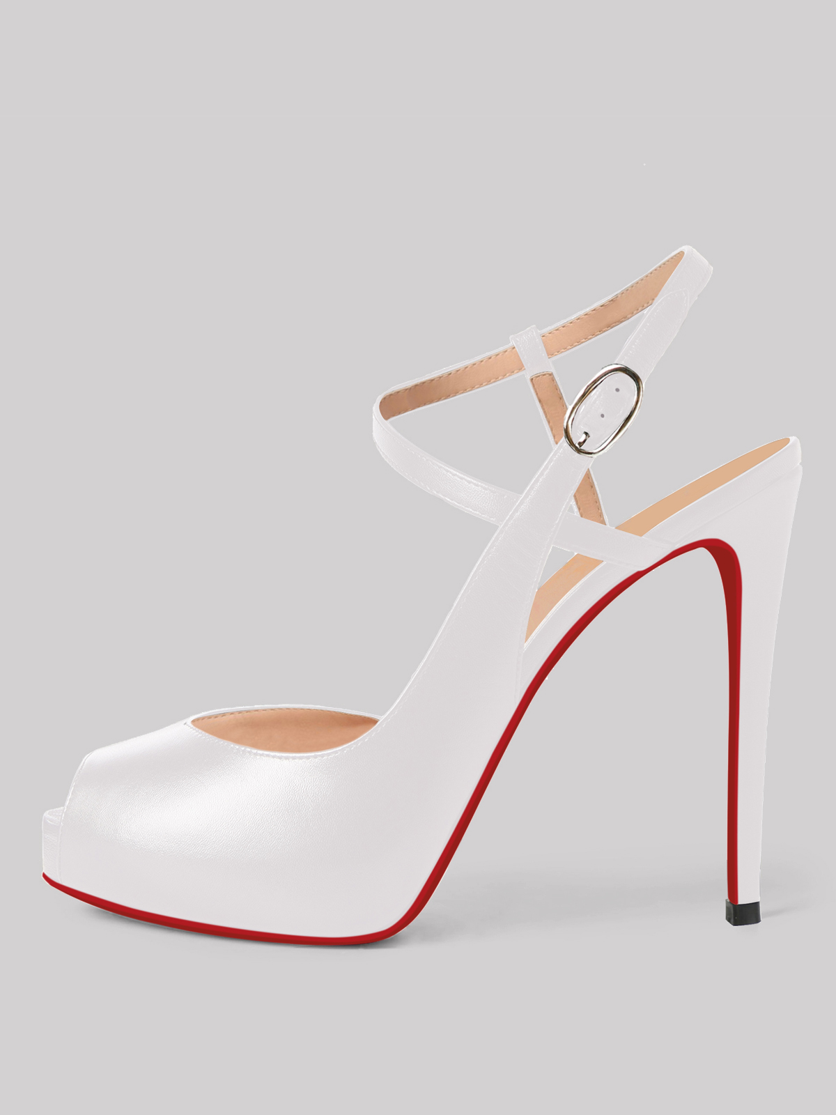 120mm Women's Platform Heels Fashion Bianca Booty Red Bottom Shoes