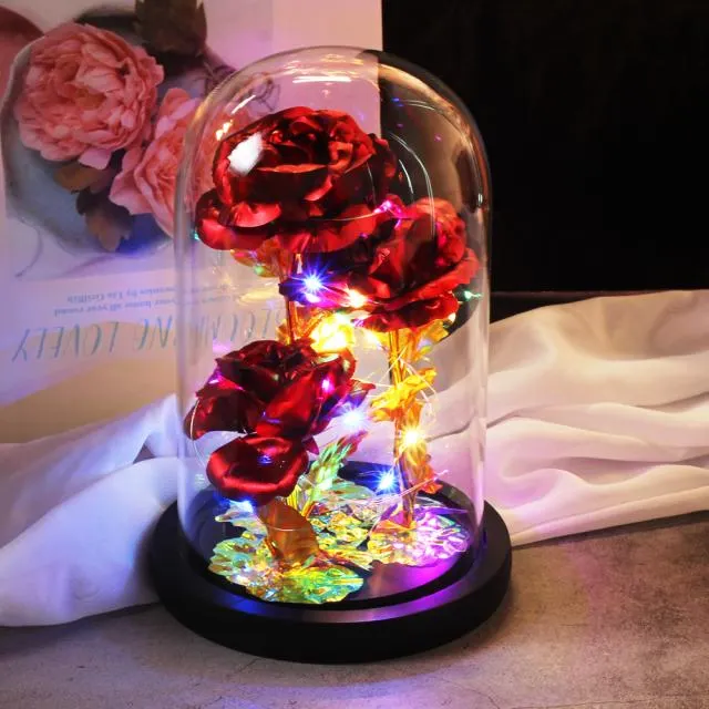Enchanted Sparkly Rose Night Light - Appledas