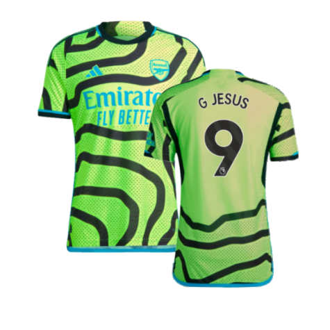 Arsenal Gabriel Jesus 9 Away Shirt Kit 2023-2024