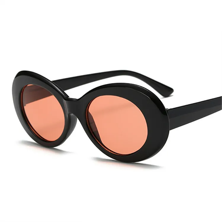 New Goggle Kurt Cobain Glasses Oval Women Sunglasses Ladies Glasses