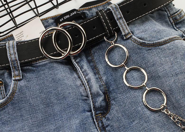 DOUBLE CIRCLE CHAIN BELT