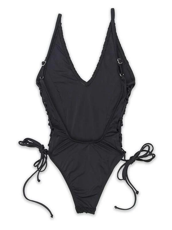Backless Bandage One-Piece Swimwear