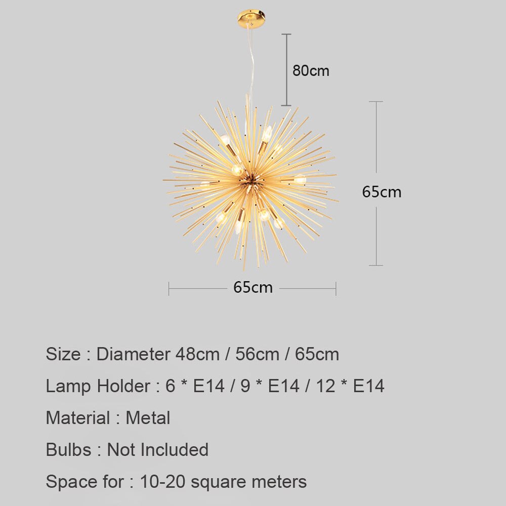 Nordic Pendant Lights Antique Living Room Handing Lamps Gold Artistic ...