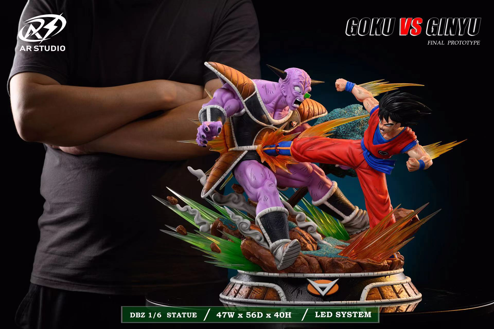 1/6 Scale Namek Series Son Goku VS Captain Ginyu with LED - Dragon Ball ...